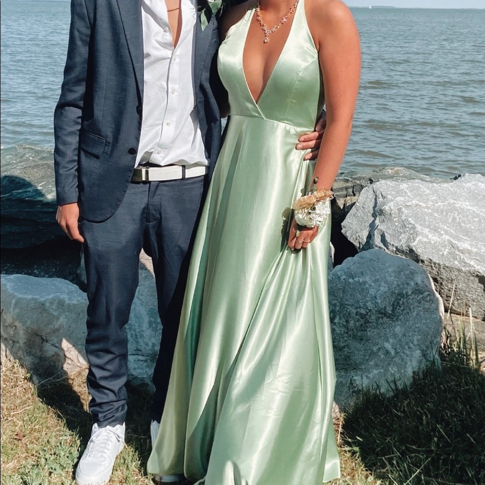 Sage Green Prom Dress - Gem